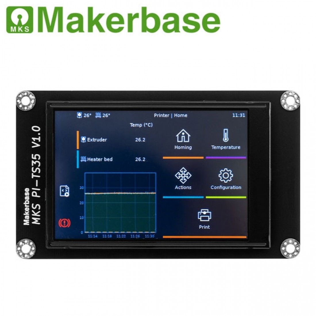برد کنترلر Makerbase MKS PI همراه با نمایشگر رنگی و لمسی MKS PI-TS35 - فروشگاه پرینتر سه بعدی ...